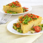 Saffron Couscous Cake with Seasonal Vegetables – Robin Robertson